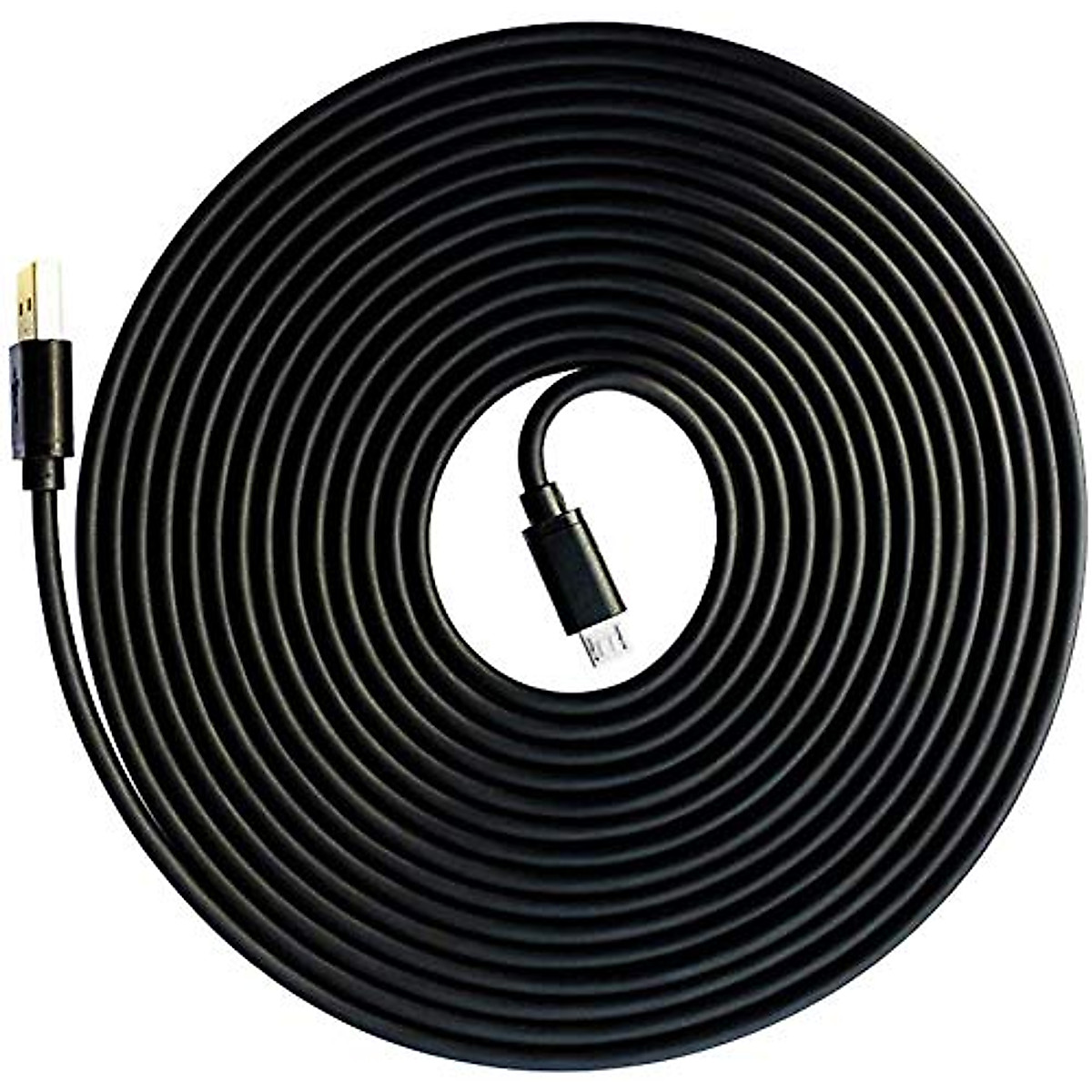 MOYEEL 42.5Ft(13M) Power Extension Cable for Wyze Cam/Wyze Cam Pan, Blink Mini/Blink XT Cam, Yi Camera, NestCam Indoor and Quick Charge Power for Home Security Camera (Black) (1 Pack)