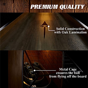 Barrington Billiards Roll and Score Game Set, 10' - Vintage Games for Arcades, Fairs, Carnivals, Rec Rooms, Playrooms, Bars - Speedball Bowling Machine with LED Lights and Electronic Scorer