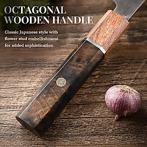 XCHIEF PRO 8'' Japan Kiritsuke Chef Knife - Sharp Kitchen Knife for Meat Cutting, Japanese High-Carbon Steel Cooking Knife, Vegetable Knife, Gift for Mom or Dad, Kitchen Gadgets with Premium Gift Box