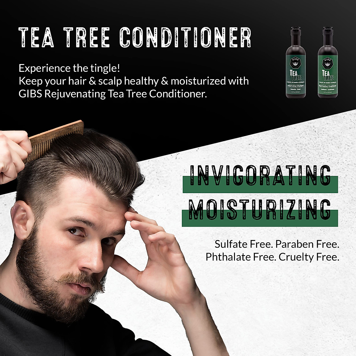 GIBS Tea Tree Shampoo & Conditioner Set, Each 12 fl oz