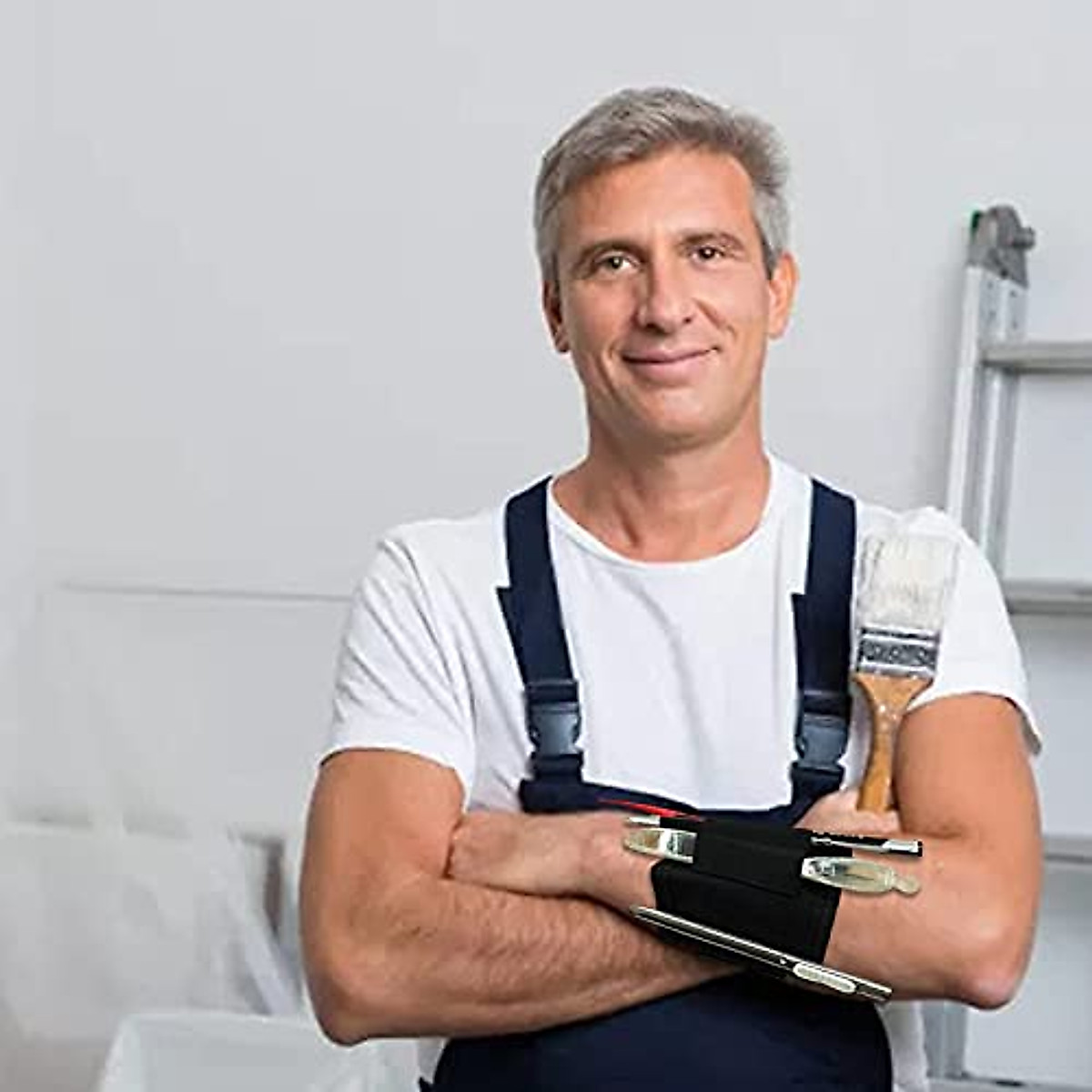 Magnetic Arm Wristband Tool, Holding Screws Nails Drill Bits and Small Tools With Strong Magnets, Magnetic Tool Holder Strip, Handy Tool Belt Gifts for Dad Husband Boyfriend Men Women