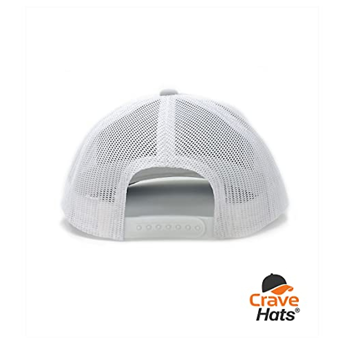 CRAVE HATS Dad Hat, Dad Trucker Hat, Dad Gifts, Dad Hat for Men, New Dad Hat (Gray/White)