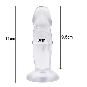 4.3 inches Hidden Packing Silicone Suction Cup Realistic Classic Dick Wand with Strong Suction Cups for Men and Women or Men's and Women's Games-NGGV19