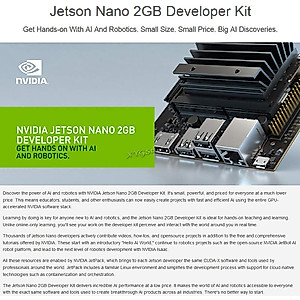 Jetson Nano 2GB Developer Accessories Kit for Small Powerful Computer AI Development Board with 7 inch IPS Touch HDMI Screen LCD Display Micro Card 64GB USB WiFi 8MP Camera Module @XYGStudy (AcceC)