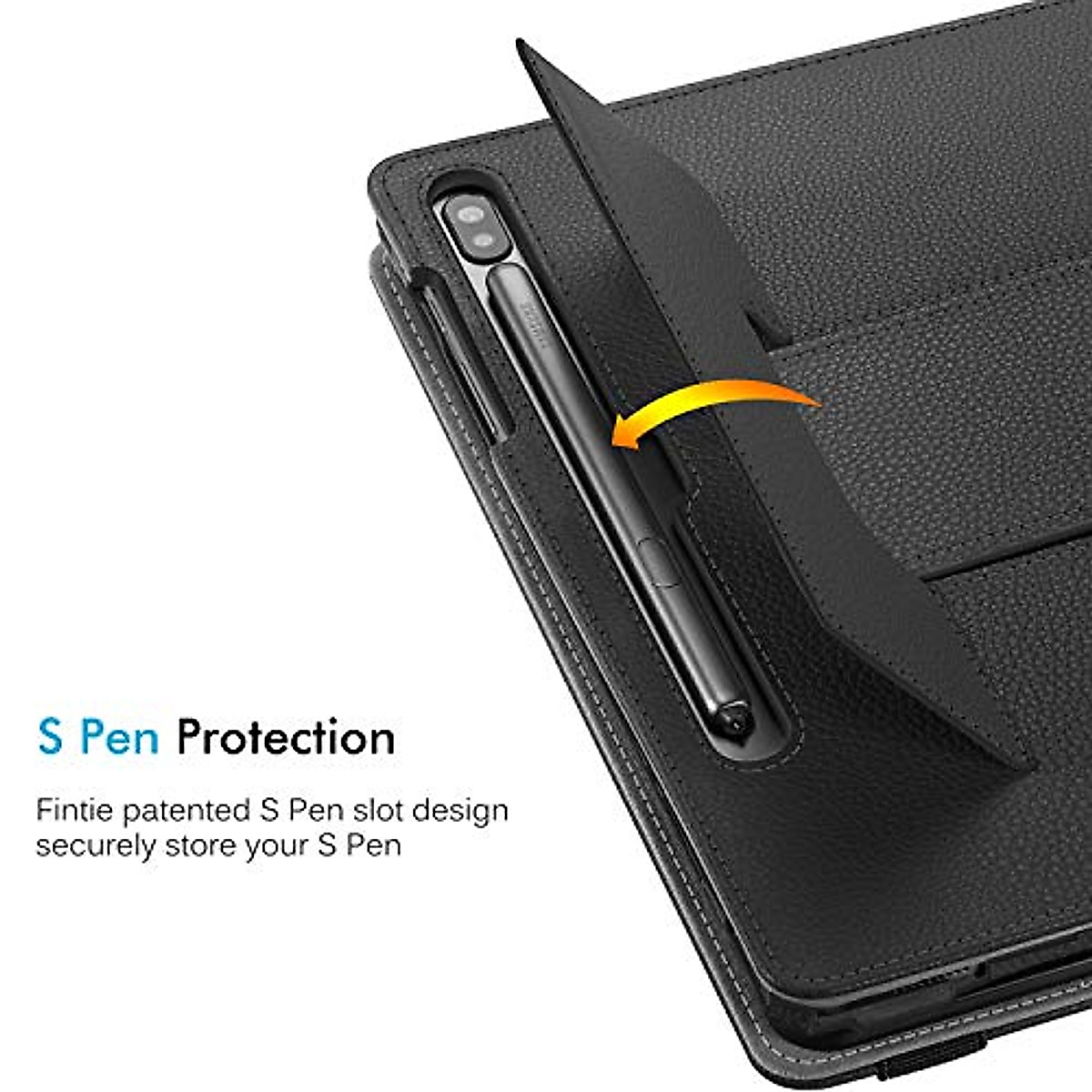 Fintie Keyboard Case for Samsung Galaxy Tab S6 10.5" 2019 (Model SM-T860/T865/T867), [Patented S Pen Slot Design] Folio Stand Cover with Removable Wireless Bluetooth Keyboard, Black