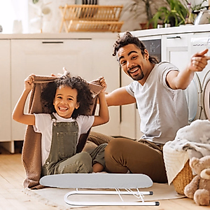 Zerodeko Ironing Board Foldable Ironing Resist Ironing Mat Ironing Pad Felt Iron Padding Cover Mini Tools Iron Board Foldable Home Tools Foldable Iron Board Sleeve Cotton Travel Portable