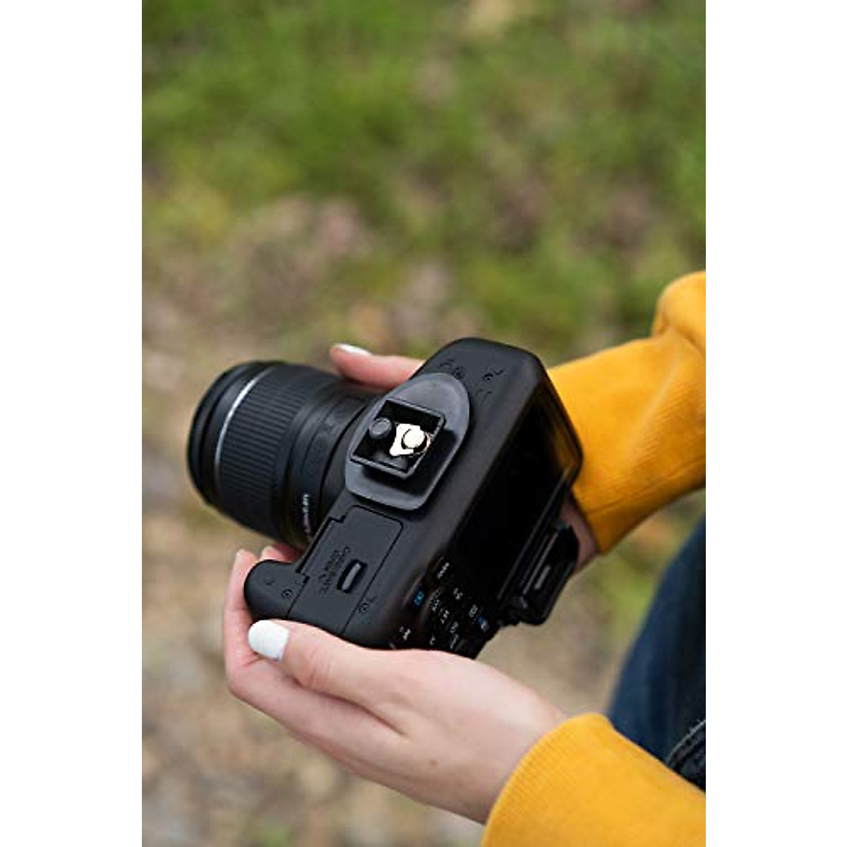 DaVoice 27mm Tripod Quick Release Plate Camera Mounting Adapter Parts Replacement for Targus TG-50TR, TG-5060TR, Vivitar VPT-1250, Digital Concepts 50”, Sunpak 50” Tripod Mount Attachment AB-QR-50