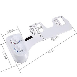 Smart Toilet Bidet Self Cleanup Single Nozzle Hot Cold Water Spray Non Electric Bidet Bathroom Toilet Seat