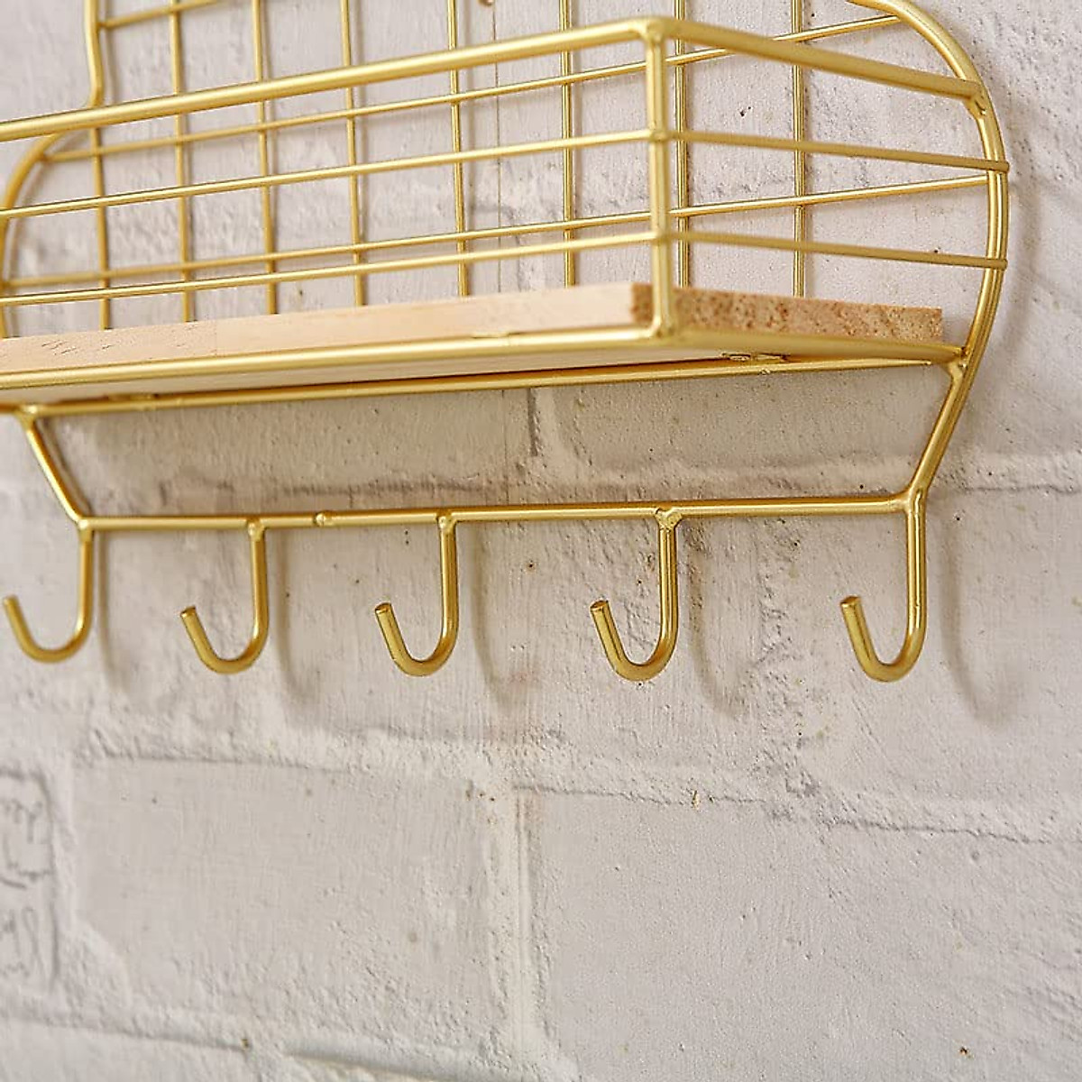 Cloud Shelf, Cloud Shape Wall Hanging Storage Rack,Metal Wall Mount Organiser Floating Shelves Wall Mount Organiser Cloud Shelves (C)