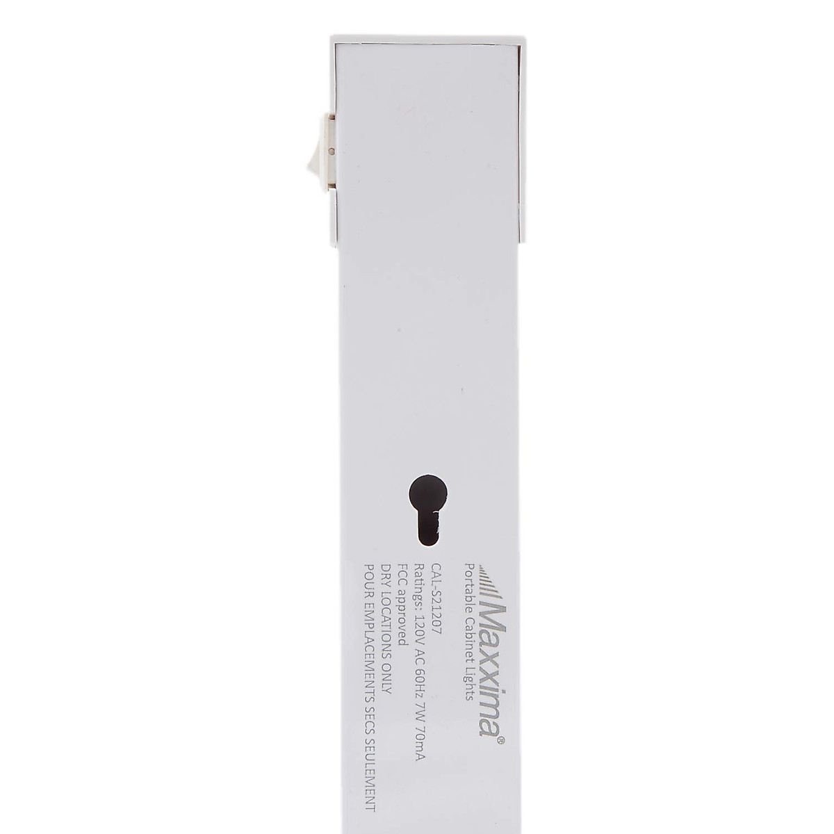 Maxxima 24 inch LED Under Cabinet Light - 1200 Lumens Warm White 3000K, Undermount Strip Lighting for Kitchen, Closet, and Bedroom, On/Off Switch, Plug in, Energy Star Rated