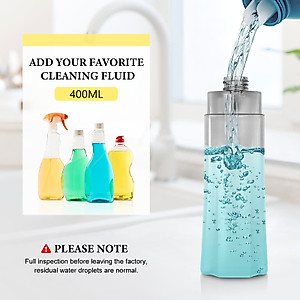 NileHome Mops for Floor Cleaning, Spray Mop with 400ml Refillable Bottle and 2 Replacement Pads Dry Wet Floor Mop for Household or Commercial Use Dust Mop for Hardwood Laminate Tile Ceramic