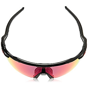 Oakley Men's OO9442 Radar EV Advancer Rectangular Sunglasses, Polished Black/Prizm Road, 38 mm