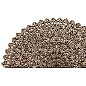 Queen Half Moon Wood Headboard