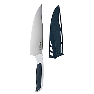 Zyliss Comfort Knife - Japanese Stainless Steel Knife - Non-Slip Contoured Handle for All Hand Sizes - Kitchen Knife with Safety Kitchen Blade Guards - Dishwasher Safe - 8" Chef's Knife
