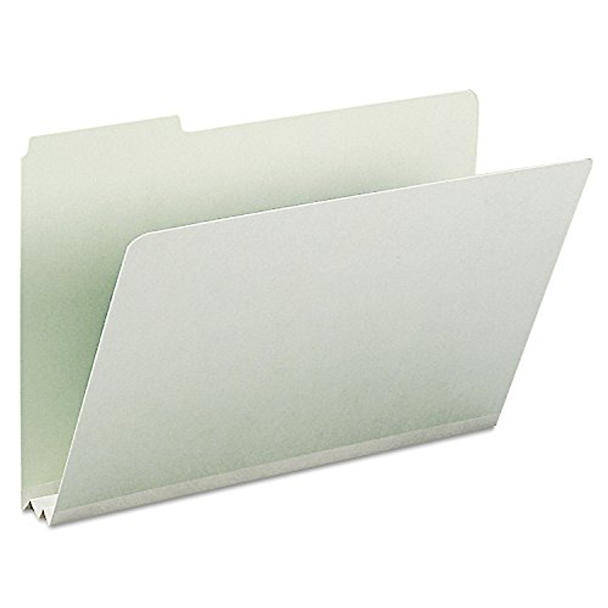 Smead Pressboard File Folder, 1/3-Cut Tab, 2" Expansion, Legal Size, Gray/Green, 25 per Box (18234)