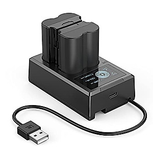 SmallRig NP-W235 Battery Charger Set for Fujifilm NP-W235 Battery, Double Slot NP-W235 Charger for Fujifilm X-T5, X-T4, GFX 100S, X-H2S, for Fujifilm GFX 50S II, VG-XT4, 2040mAh - 3822