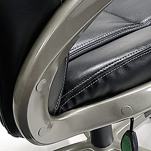 Sauder Gruga Leather Managers Chair, Black finish