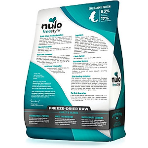 Nulo Freestyle Freeze-Dried Raw, Ultra-Rich Grain-Free Dry Dog Food for All Breeds and Life Stages with BC30 Probiotic for Digestive and Immune Health