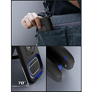 3 in 1 Wireless Charging Station for Apple, VOIDAY Ace Foldable Mag-safe Charger, Magnetic Travel Pad for iPhone 14/13/12 Series,iWatch Series, AirPods Series (Adapter Included)