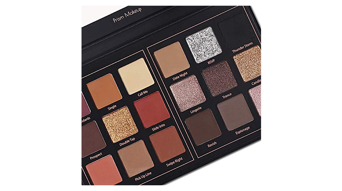 Prism Makeup 18 Colors Eyeshadow Palette: Bold & Matte