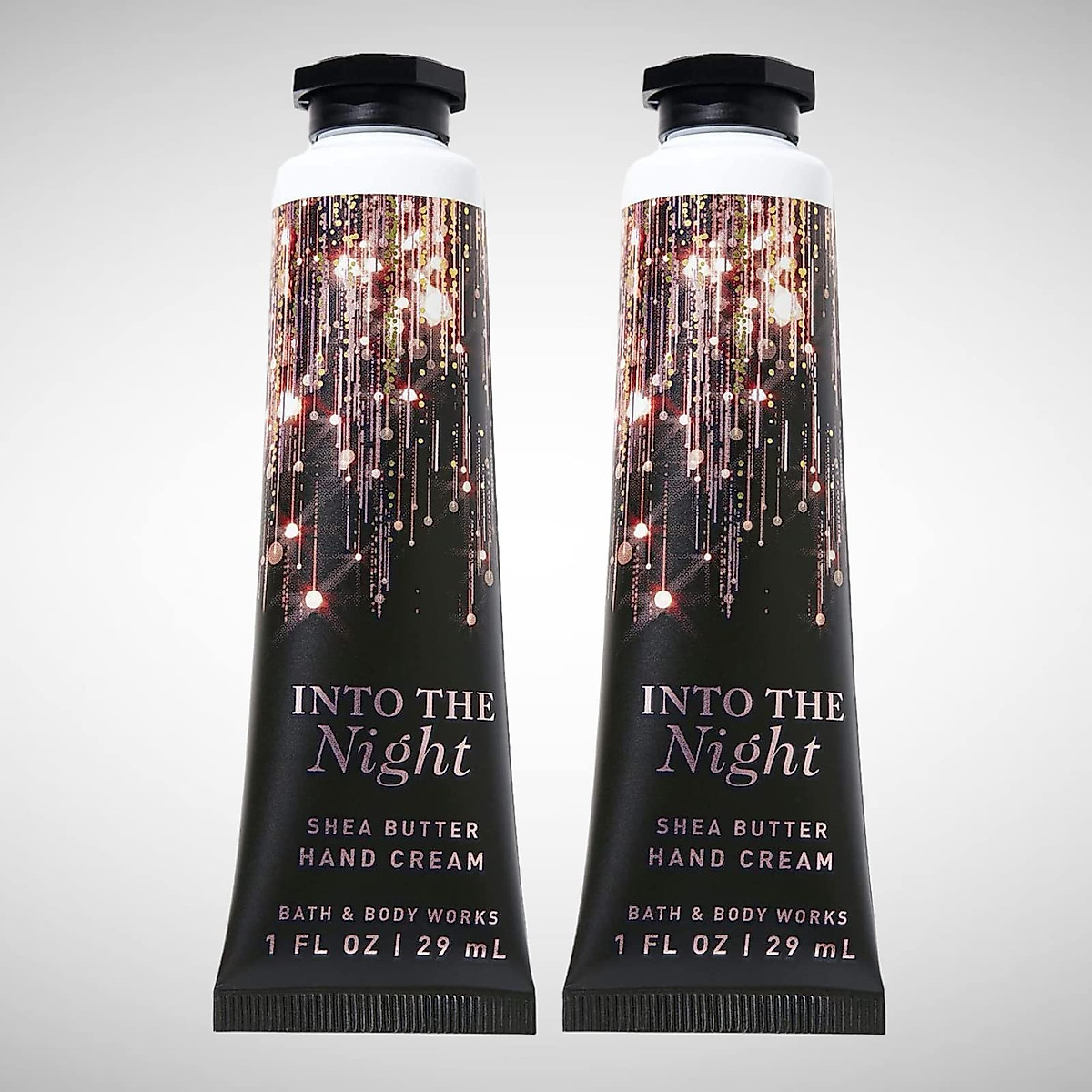 Bath & Body Works Into The Night Hyaluronic Acid Hydrating Hand and Body Cream 1.0 Fluid Ounce, 2-Pack (Into The Night)