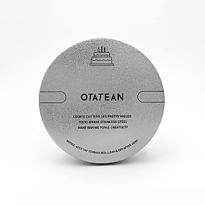 OTATEAN Cookie Cutters Food-Grade Stainless Steel Leaves Cookie Cutters Tear Shape Mold Pastry Baking Mould Raindrop Shape Cutter Set for Sugar, Cake, Pies, Snacks, Donuts, Bread Decoration (10 sets)