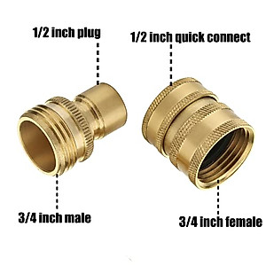 M MINGLE Ultimate Pressure Washer Adapter Set, Quick Disconnect Kit, M22 Swivel to 3/8 Inch Quick Connect, 3/4 Inch to Quick Release, 8-Pack