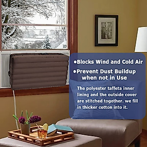 ONELIGHT Window AC Unit Cover Indoor, Air Conditioner Covers for Inside Units,fits up to 25"x18"x3.5"