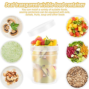 LEAWALK 32 oz Twist Top Deli Containers,Plastic Soup Freezer Food Storage Container With Lids, BPA Free,Leak Proof,Stackable,Microwave Dishwasher Safe-3 Pack