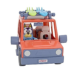 Bluey, 4WD Family Vehicle, with 1 Figure and 2 Surfboards | Customizable Car - Adventure Time | for Ages 3+, Multicolor, 13018