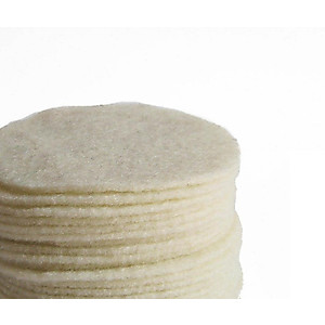 Nakpunar 2 inches Ivory Felt Circles - 50 Pieces