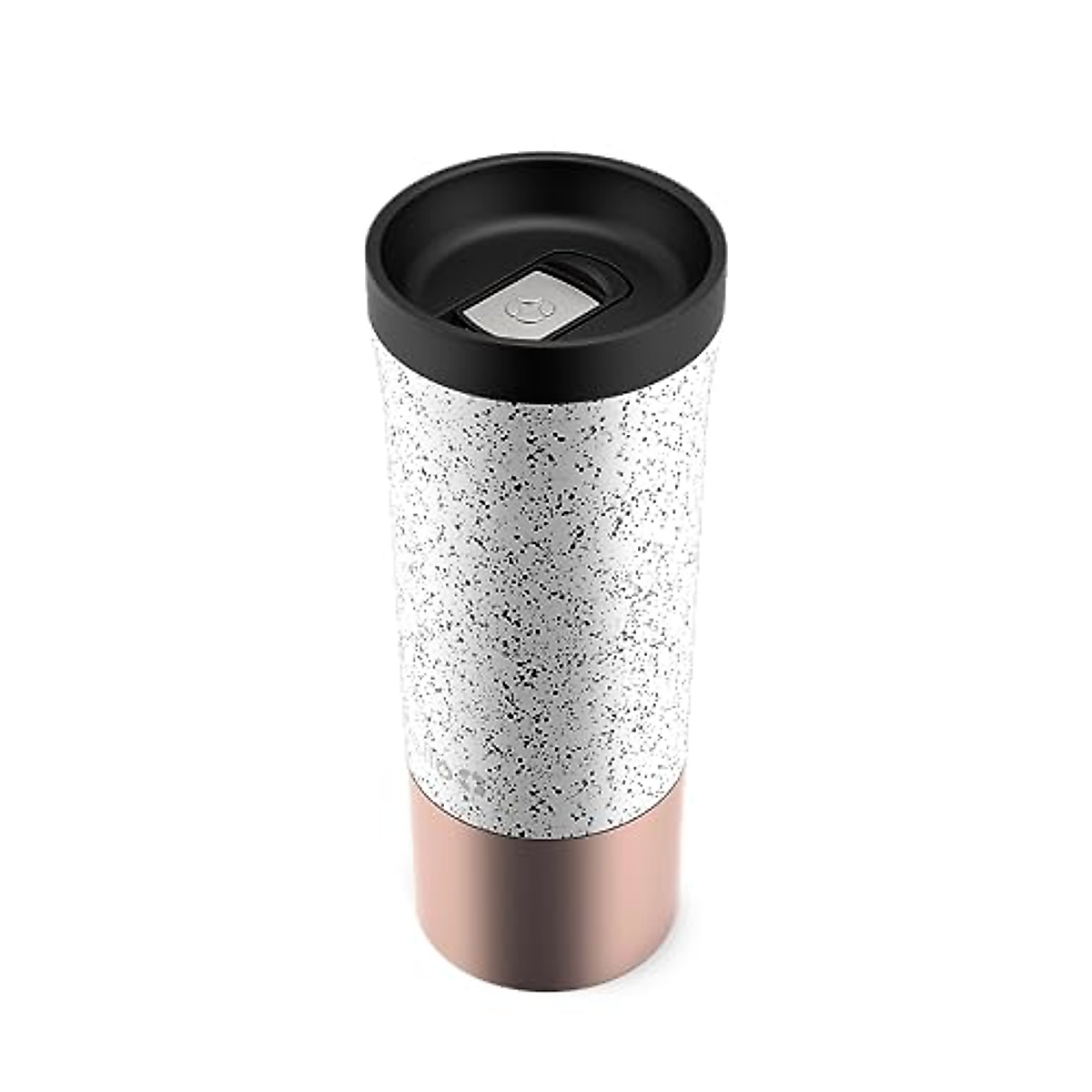 Ello Miri Vacuum Insulated Stainless Steel Travel Coffee Mug - Travel Tea Mug, 16 oz, Speckle Rosegold