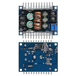 XIITIA 4pcs 20A 300W CC CV Step Down Module Adjustable DC 6-40V to 1.2-36V Voltage Regulator Buck Converter Constant Current Power Module Charging LED Drive with Short Circuit Protection