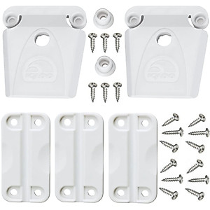 Igloo Cooler Plastic Parts Kit - 2 Latches, 3 Hinges, Latch Post & Screws