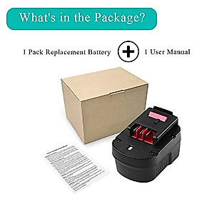 3.6Ah HPB14 Replacement Battery Compatible with Black and Decker 14.4V Battery Firestorm FSB14 FS140BX 499936-34 499936-35 A14 A144EX A1714 BD1444L HPD14K-2 Cordless Power Tool