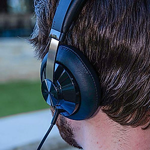 Philips SHP6000 Wired Headphones Studio Monitor & Mixing DJ Stereo Headsets Over Ear Headphones Wired Noise Isolation with High Resolution Audio, Deep Bass and Superior Comfort (Renewed)