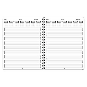 BookFactory Guitar Tablature Notebook/Guitar Music Tabs Journal - 120 Pages, Wire-O, 8 1/2 x 11 Tablature Format (JOU-120-7CW-A(Guitar-Tabs))