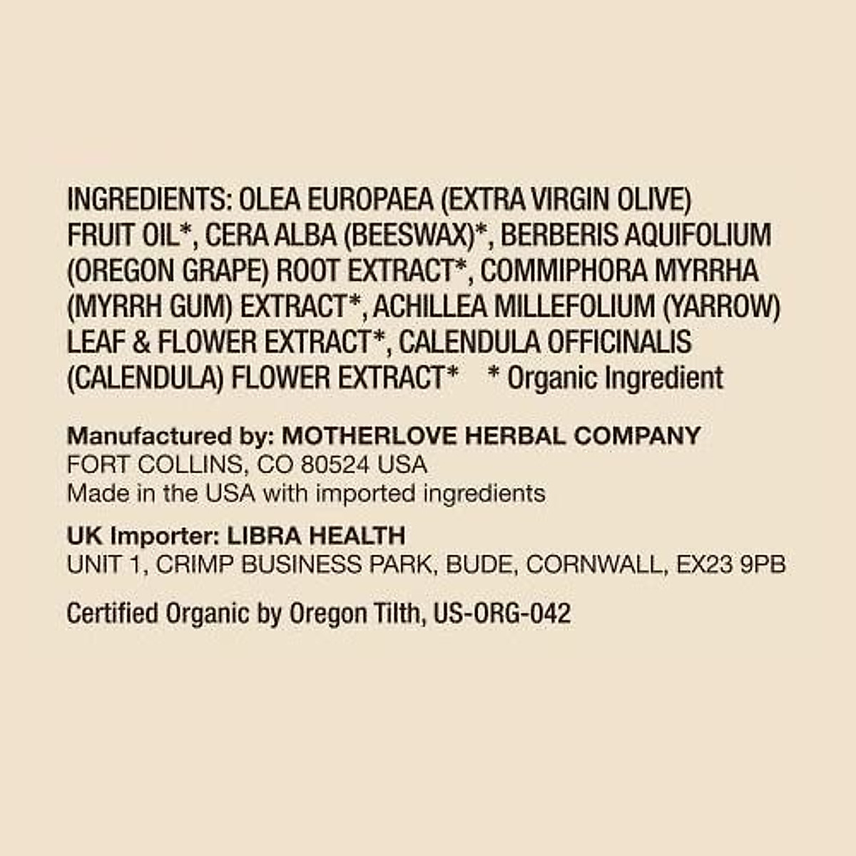 Motherlove Diaper Balm (1 oz) Organic Herbal Diaper Rash Cream—Cloth Diaper Safe, Zinc Oxide- & Petroleum-Free—Ideal Diaper Bag Size