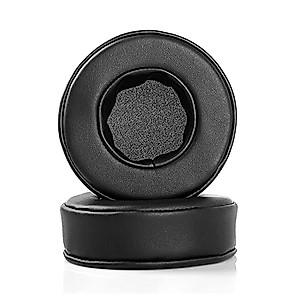 TaiZiChangQin Ear Pads Cushion Memory Foam Replacement Compatible with Pioneer HDJ-X5 HDJ-X7 DJ HDJ-X10 Headphone ( Protein Leather Earpads )