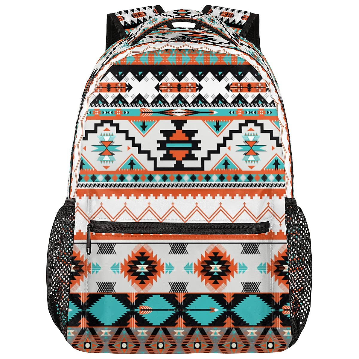 Aztec Backpack Ethnic Geometric Western Style Laptop Computer Backpacks Waterproof College School Bookbag Casual Travel Hiking Camping Daypack for Women Men Teens Boys Girls