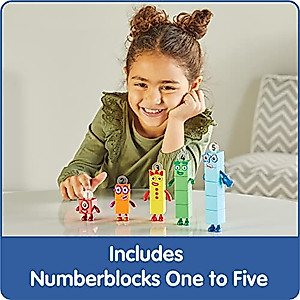 hand2mind Numberblocks Friends One to Five Figures, Cartoon Action Figure Set, Toy Figures, Play Figure Playsets, Small Figurines for Kids, Number Toys, Math Toys for Kids 3-5, Birthday Gifts for Kids