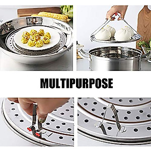 Yesland 5 Sizes 304 Stainless Steel Steamer Rack, Pressure Cooker Canner Rack & Cooling Rack with Detachable Legs, Round Pot Steaming Tray for Baking Cooking Steaming(7'' 7.5'' 8.5'' 9.25'' 10'')