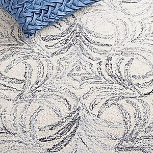 Safavieh Jardin Collection 8' x 10' Ivory/Grey JAR728F Handmade Contemporary Wool Blend Area Rug
