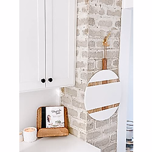 Mud Pie Beaded Cookbook Holder, 11" x 11", Natural Brown