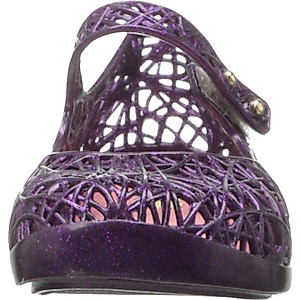 Mini Melissa Mini Campana Zig Zag IX Mary Jane Sneaker (Toddler),Purple,6 M US Toddler