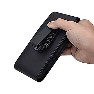 PU Leather Swivel Clip Case Cell Phone Holster Rotating Belt Clip Pouch Holder For Samsung Galaxy A54 A53 5G A52 A33 S23+ S22+ S21 FE S20 Plus, iPhone 14 Plus 14 13 12 Pro Max, Pixel 7 6 Nord N200 N20