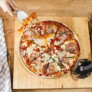 Bekith 8 Pieces Set Cheese Knives with Bamboo Wood Handle - 2 Cheese Knife, 2 Cheese Shaver, 2 Cheese Fork and 2 Cheese Spreader