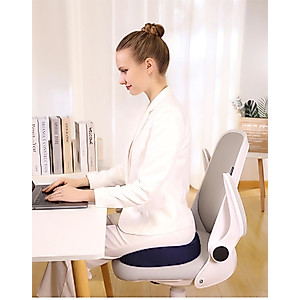 LIONICE Premium Soft Hip Support Pillow - 2023 New Soft Hip Support Butt Cushion Seat for Desk Chair, Ergonomic Memory Foam Office Computer Chair Seat Cushion, Car Seat Cushion Pad for Driver (Grey)