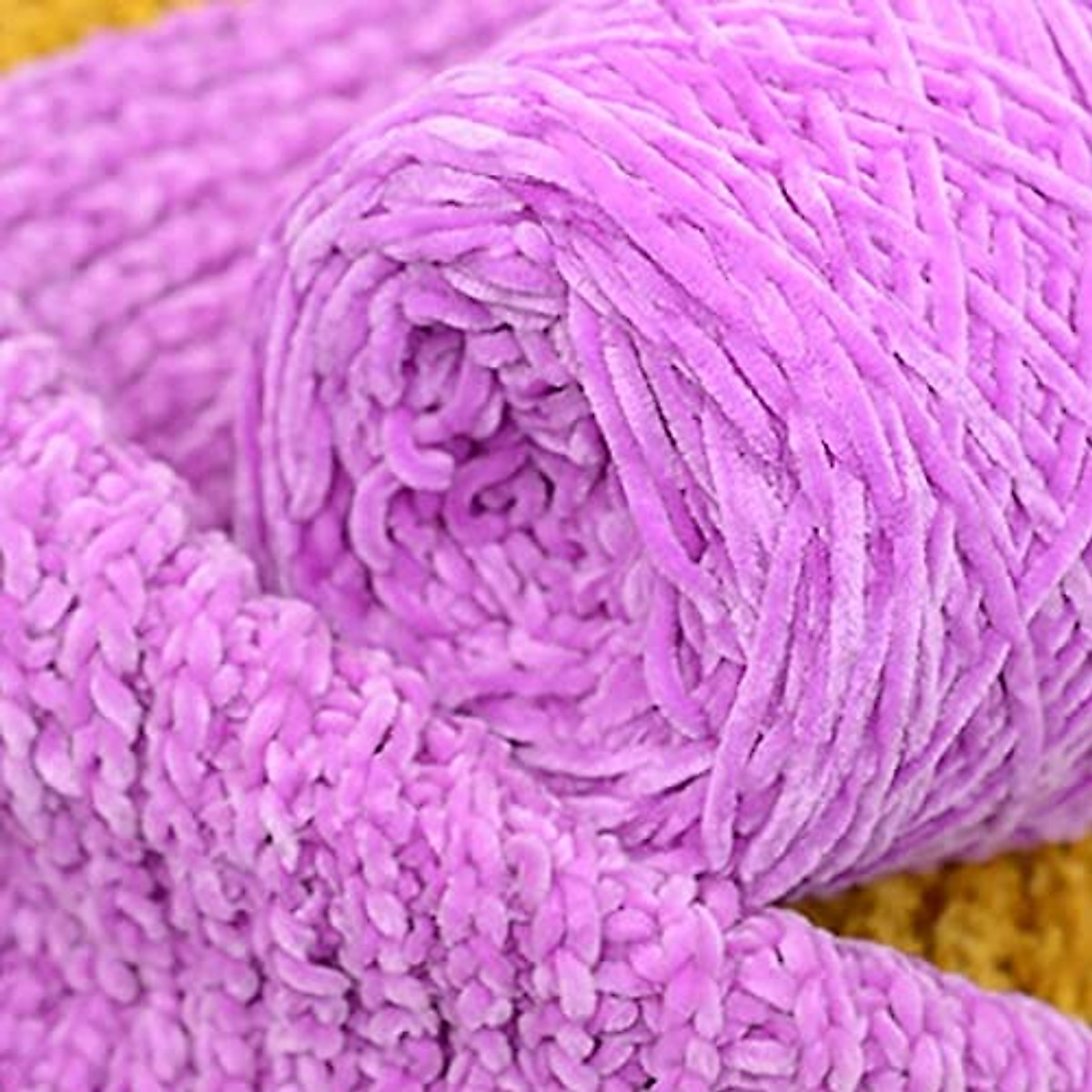 Wine red Solid Color Hand Woven Thick Crochet Thread Chenille Velvet Yarn Soft Wrapping for Craft Scarves Sports Blankets 100g