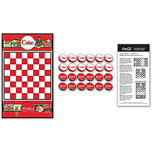 MasterPieces Family Game - Coca-Cola Checkers - Officially Licensed Board Game for Families